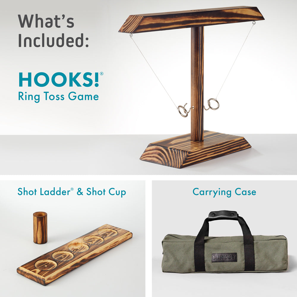 HOOKS! Ring Toss and Shot Ladder® - Burned – Craggy Games